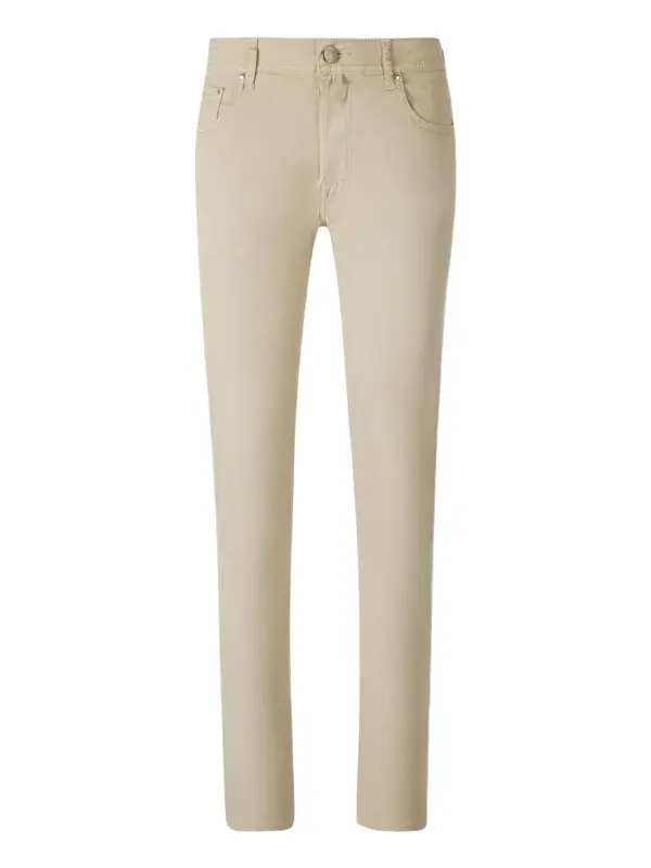 Jacob Cohen Jeans With Logo - Beige