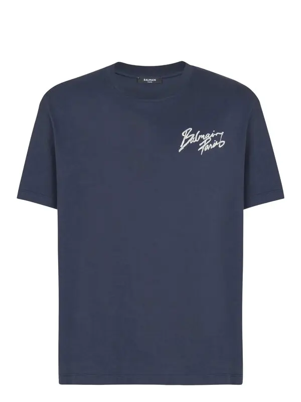 Balmain Cotton T-shirt - Blue