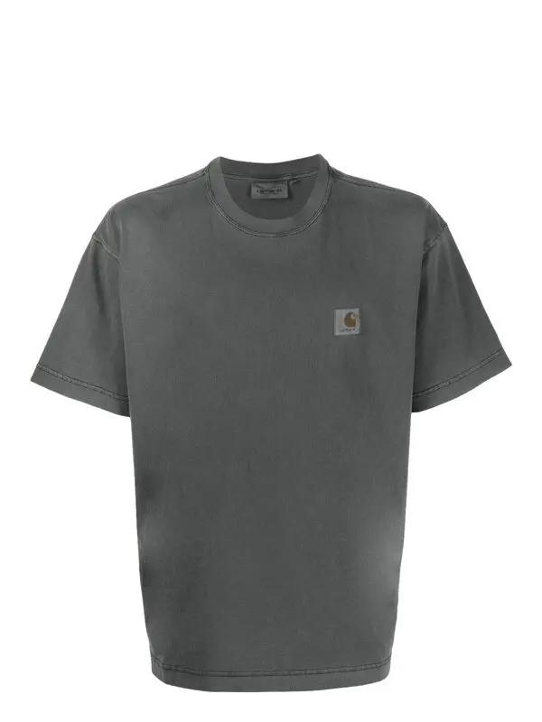 Carhartt Work In Progress Logo Cotton T-shirt - Black