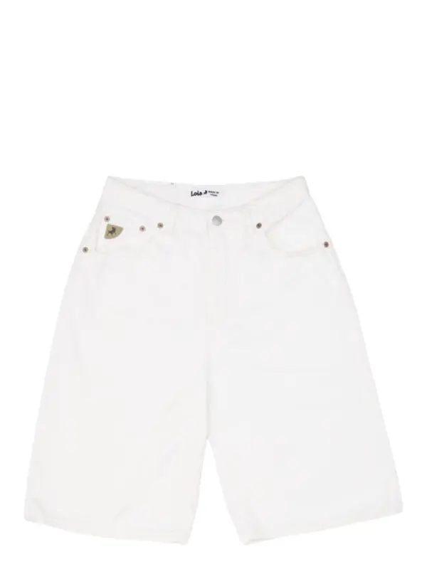 LOIS Camille Bermuda Shorts - White