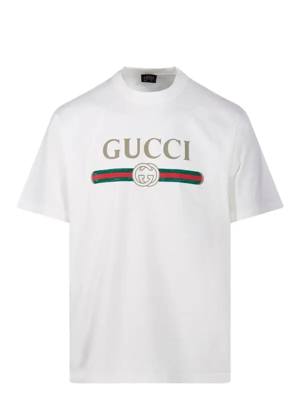Gucci Logo Cotton T-shirt - White