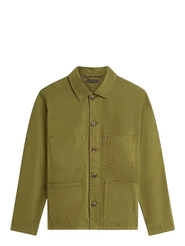 Tommy Hilfiger Workwear Style Jacket With Flag - Green