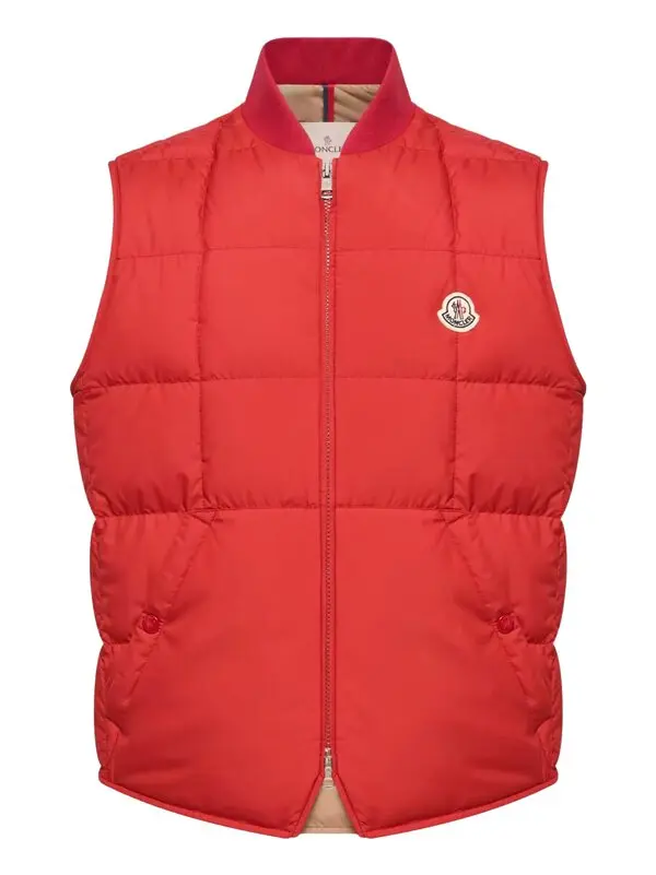 Moncler Elberton Padded Vest - Red
