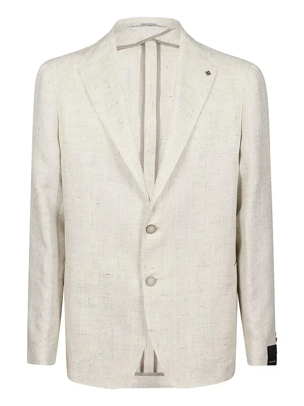 Tagliatore Linen And Wool Blazer - Grey