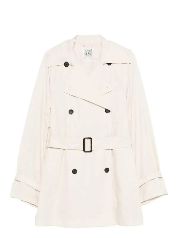 TOTEME Cotton Trench Coat - White