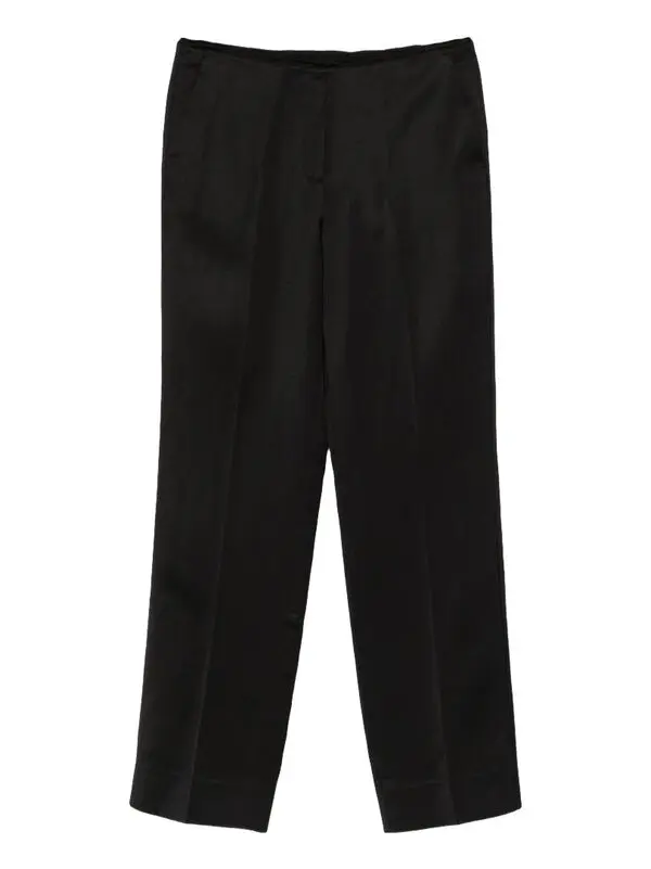TOTEME Linen Blend Trousers - Black