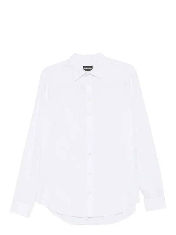 Emporio Armani Linen Blend Shirt - White