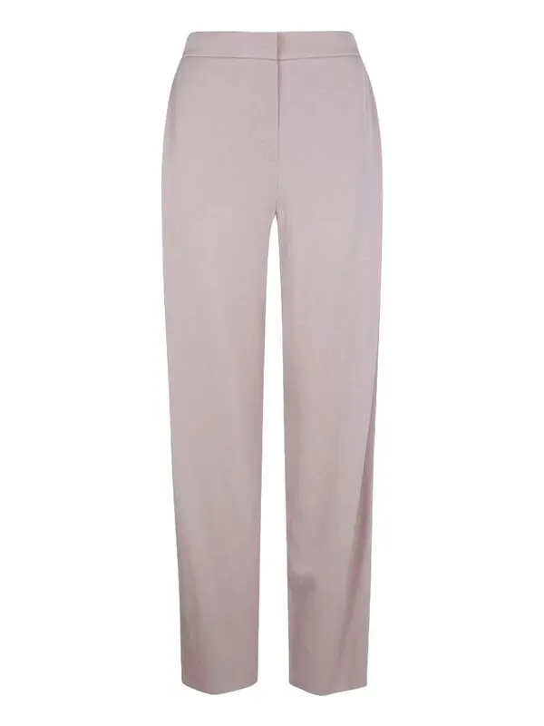 Emporio Armani Straight-leg High-waisted Trousers - Beige