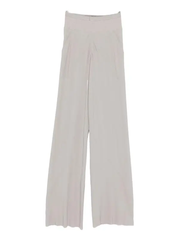 Rick Owens Silk Blend Trousers - White