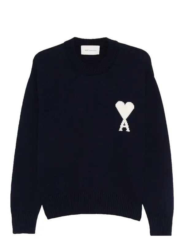 Ami De Coeur Wool Sweater - Blue