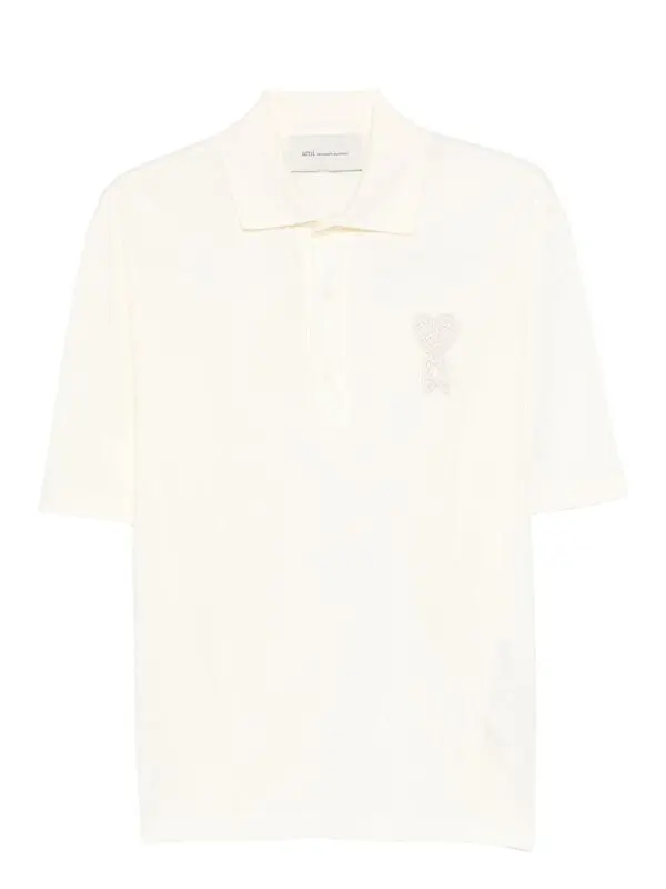 Ami De Couer Cotton Polo Shirt - Beige