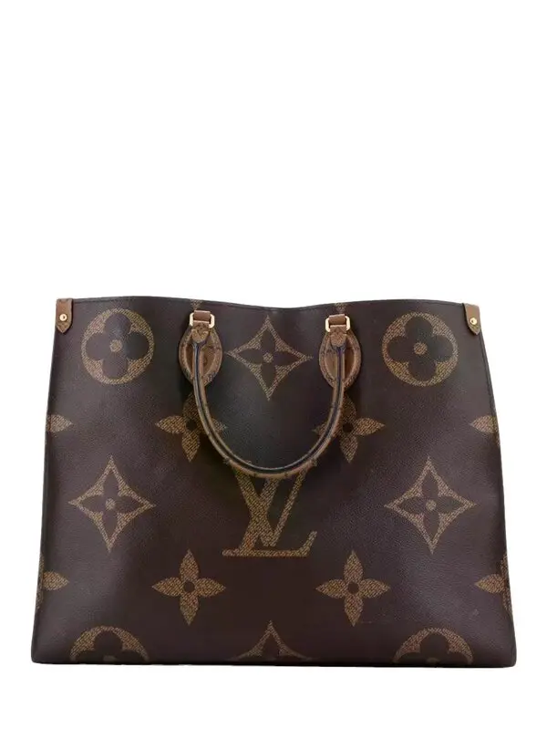 LOUIS VUITTON Onthego Reverse Monogram Giant Gm Tote Bag - Brown