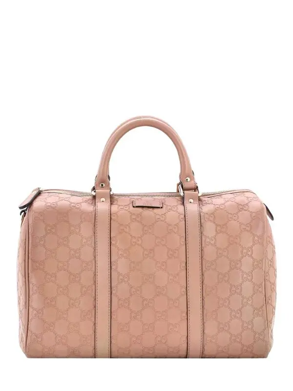 Gucci Joy Boston Bag Sima Leather Medium Handbag - Neutrals