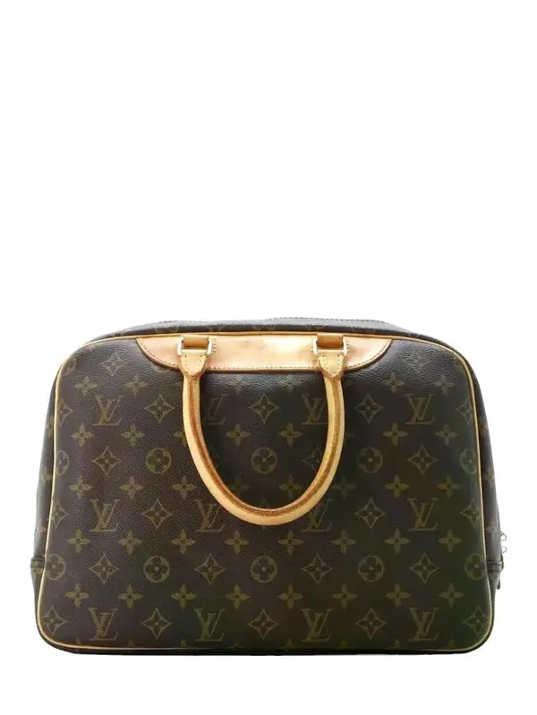LOUIS VUITTON Deauville Monogram Canvas Handbag - Brown