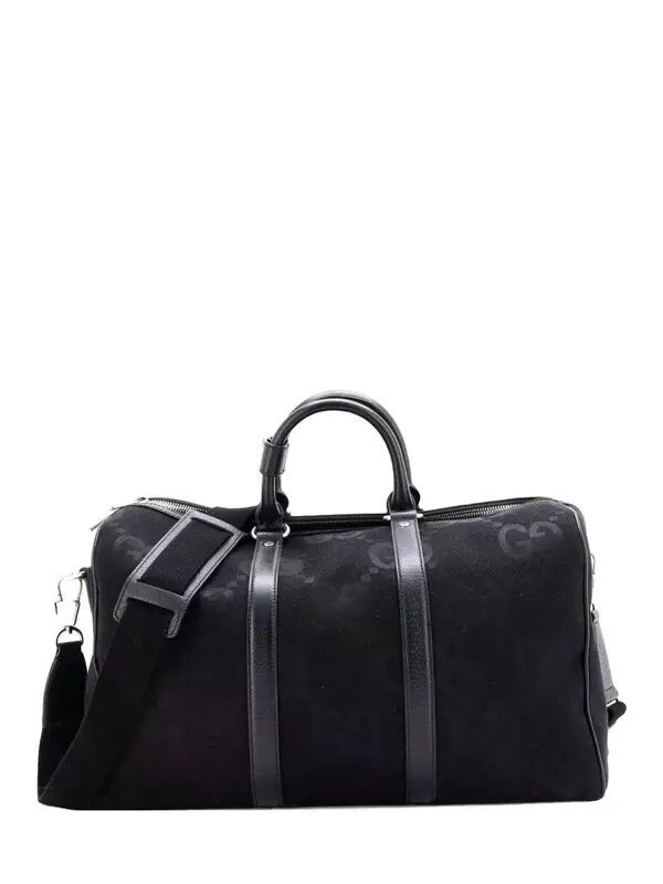 Gucci Duffle Bag Jumbo Gg Canvas Small - Black