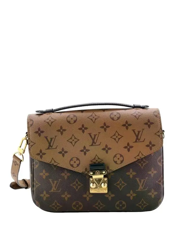 LOUIS VUITTON Pochette Metis Reverse Monogram Canvas Crossbody Bag - Brown