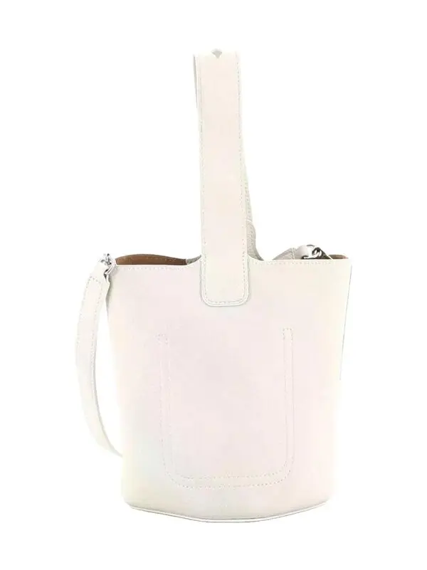 Loewe Pebble Leather Bucket Bag - White