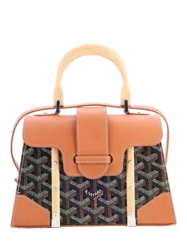 Goyard Structured Saigon Top Handle Satchel - Brown