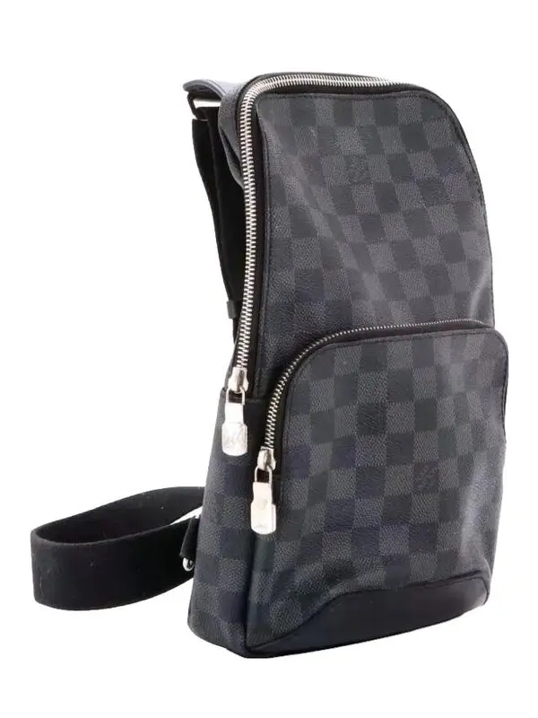 LOUIS VUITTON Avenue Sling Bag Damier Graphite - Black