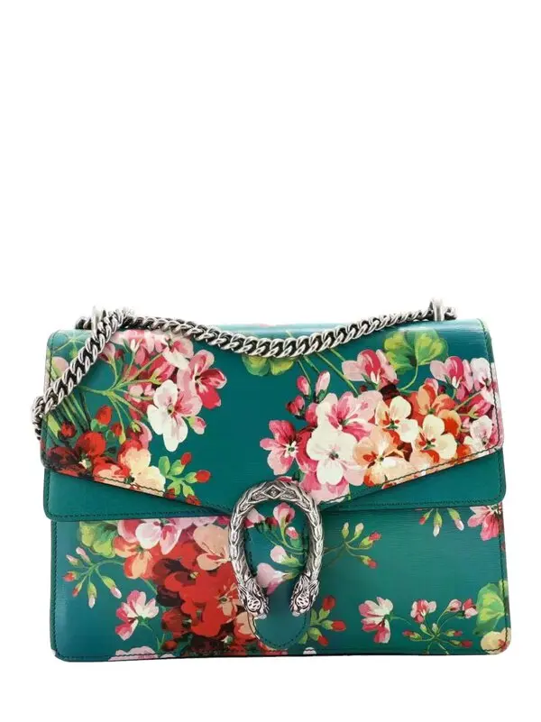 Gucci Dionysus Blooms Print Medium Shoulder Bag - Green