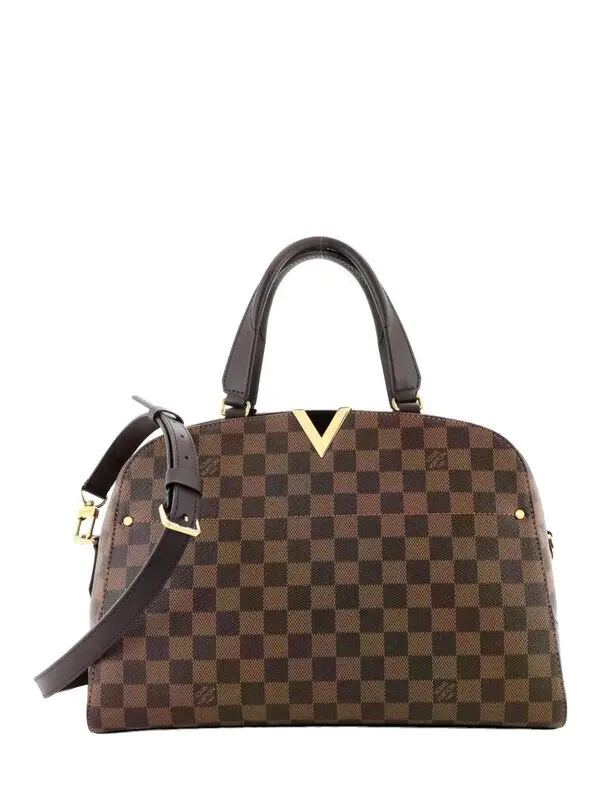 LOUIS VUITTON Kensington Bowling Bag Damier Handbag - Brown