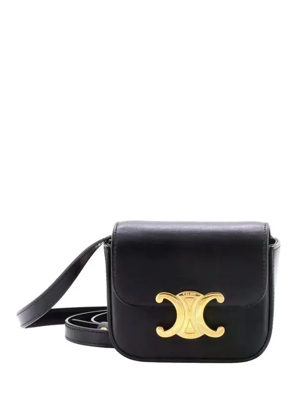 Celine Triomphe Mini Crossbody Bag Smooth Calfskin - Black