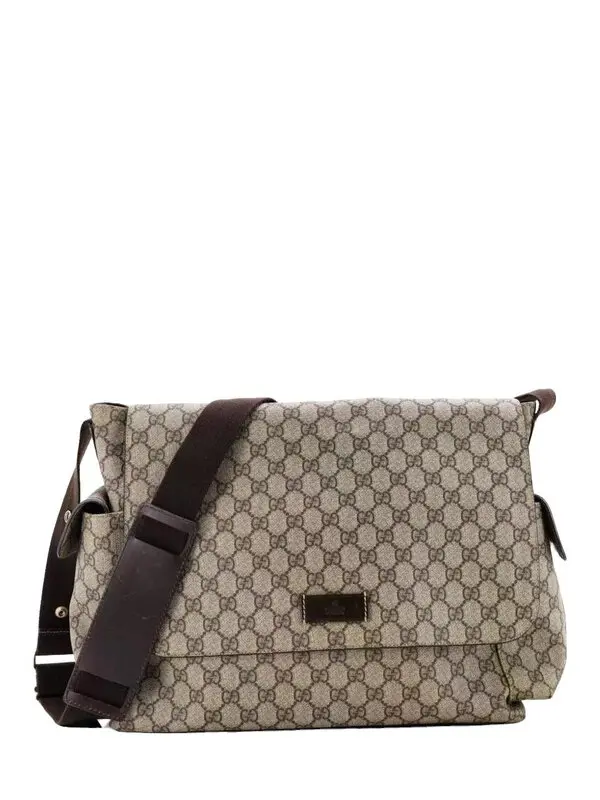 Gucci Gg Coated Canvas Crossbody Bag - Brown