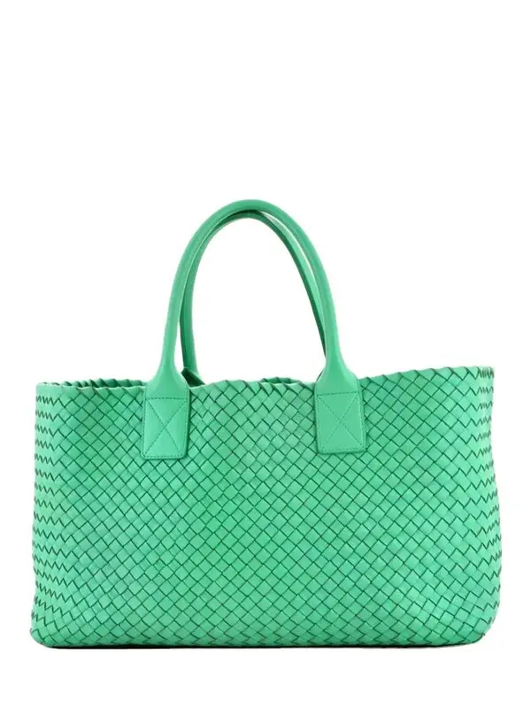 Bottega Veneta Cabat Intrecciato Nappa Medium Tote Bag - Green