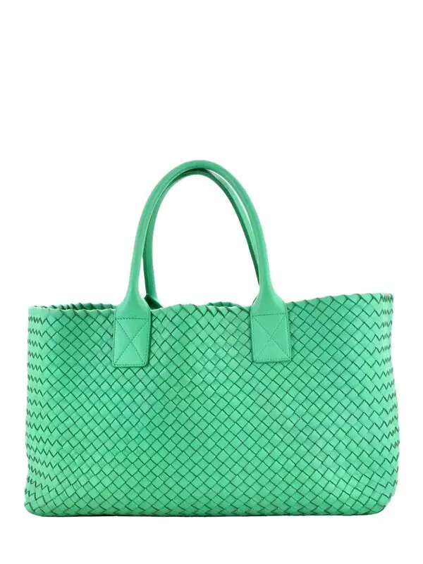 Bottega Veneta Cabat Intrecciato Nappa Medium Tote Bag - Green