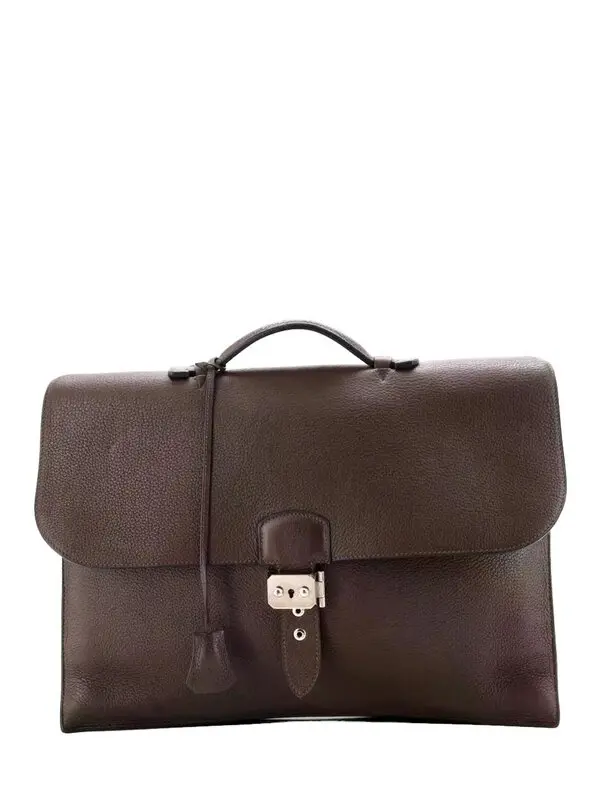 Hermès Sac A Depeches Togo 41 Briefcase - Brown