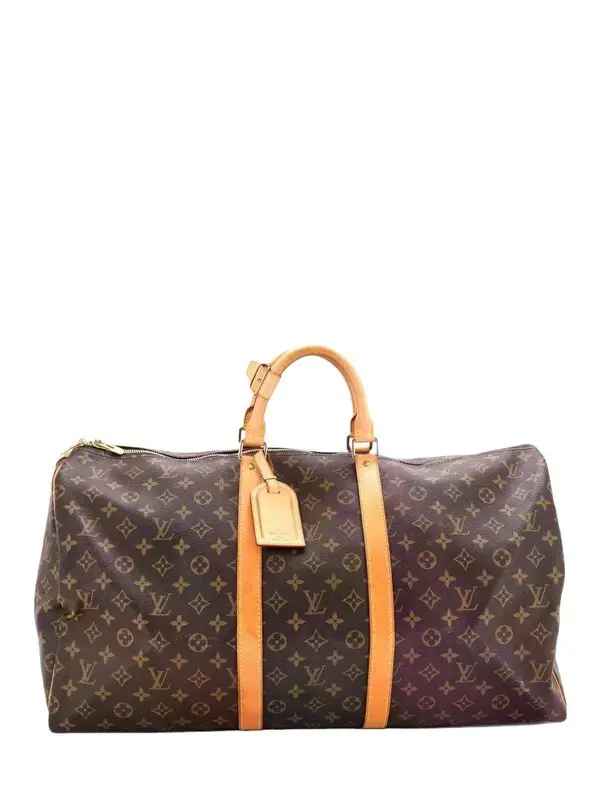LOUIS VUITTON Keepall Monogram Canvas 60 Travel Bag - Brown