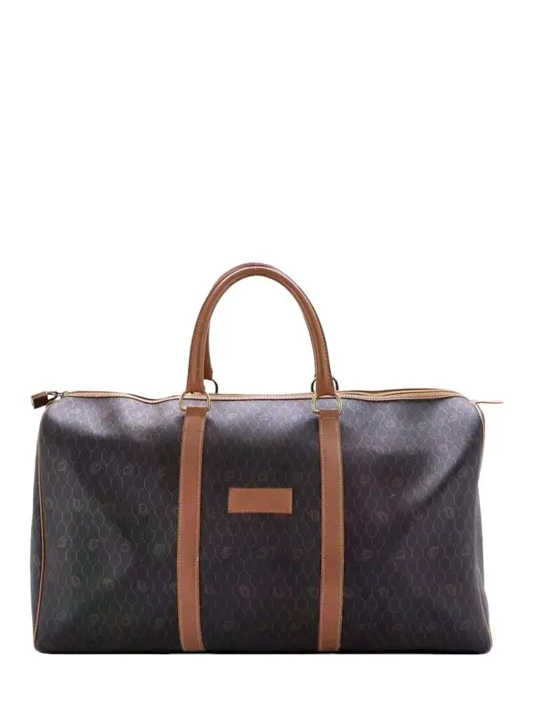 Dior Vintage Duffle Bag Honeycomb Coated Canvas Large - Brown