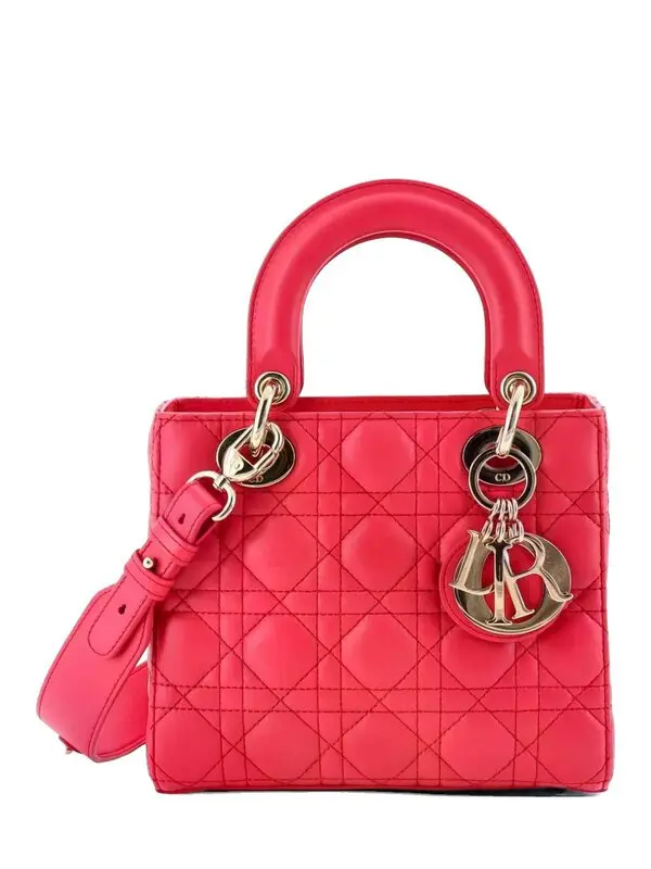 Dior My Abcdior Lady Bag Cannage Quilt Lambskin - Pink