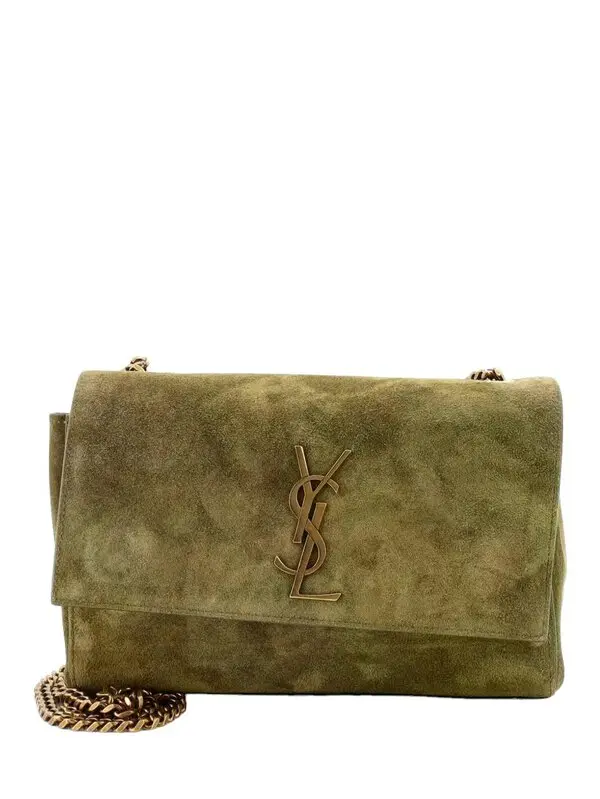 Saint Laurent Classic Monogram Reversible Shoulder Bag - Green