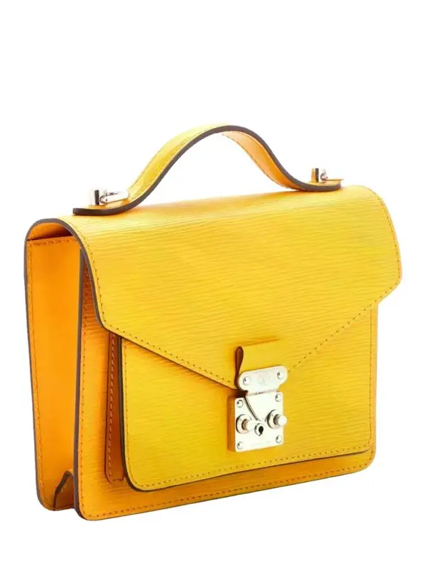 LOUIS VUITTON Monceau Handbag Epi Leather Bb Satchel - Yellow