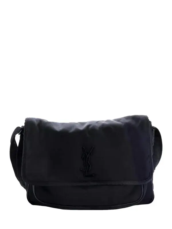 Saint Laurent Niki Messenger Bag Nylon Crossbody Bag - Black