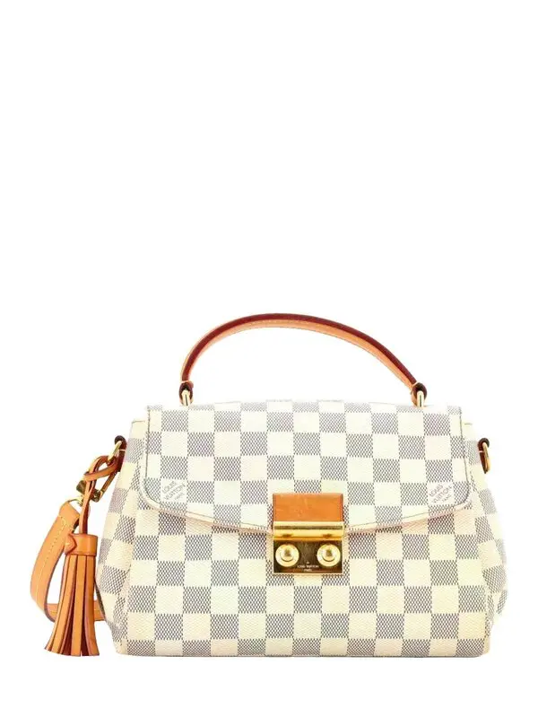 LOUIS VUITTON Croisette Damier Crossbody Bag - White