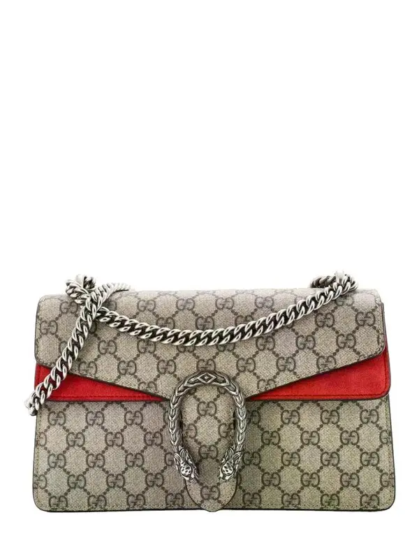 Gucci Dionysus Small Shoulder Bag Gg Coated Canvas - Brown