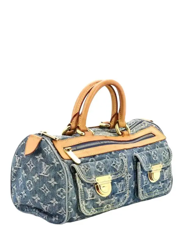 LOUIS VUITTON Neo Speedy Bag Denim Handbag - Blue