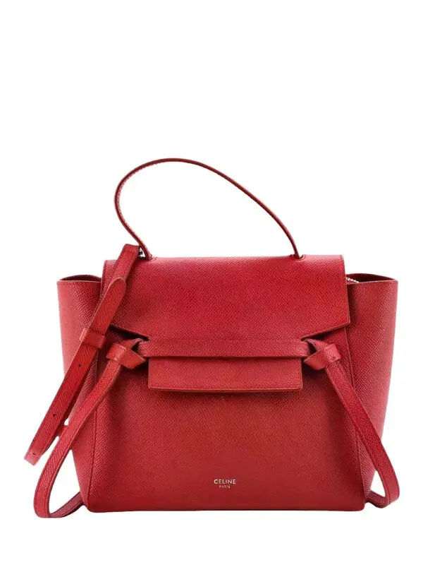 Celine Belt Bag Textured Leather Nano - Red