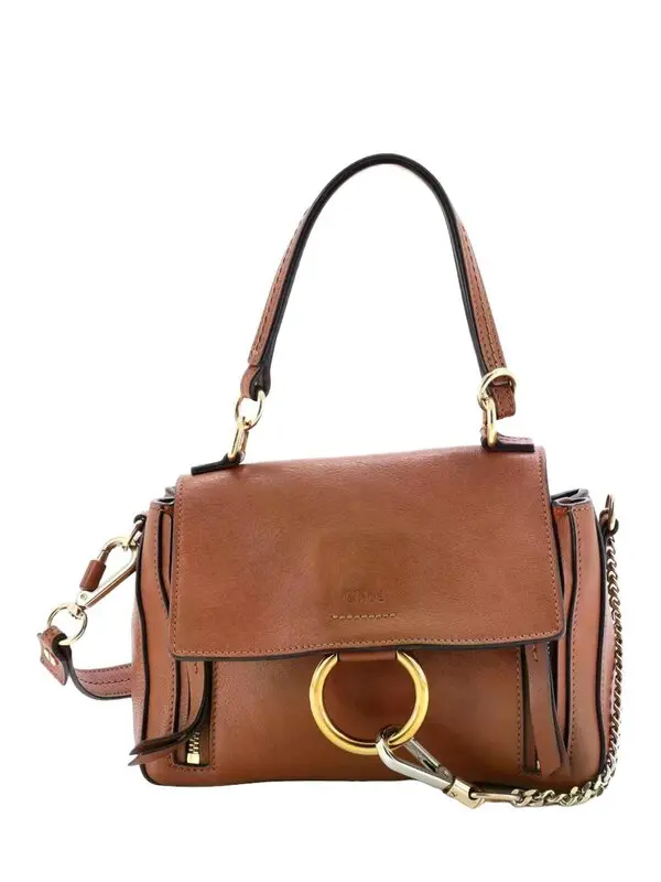 Chloé Faye Day Leather Small Satchel - Brown