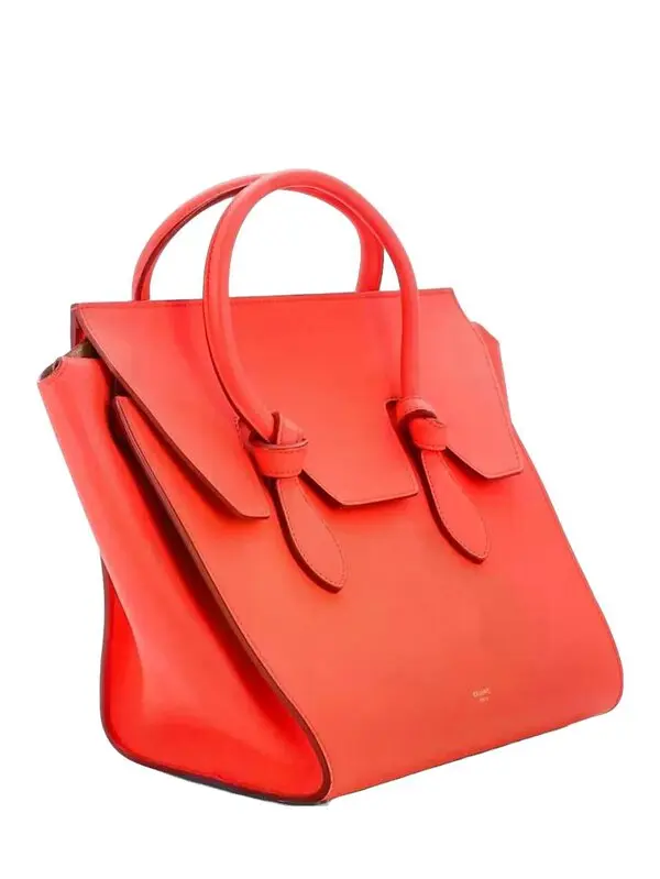 Celine Tie Knot Mini Tote - Red