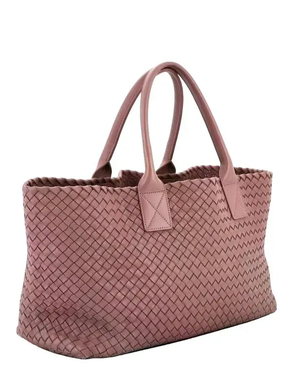 Bottega Veneta Cabat Intrecciato Nappa Medium Tote Bag - Pink