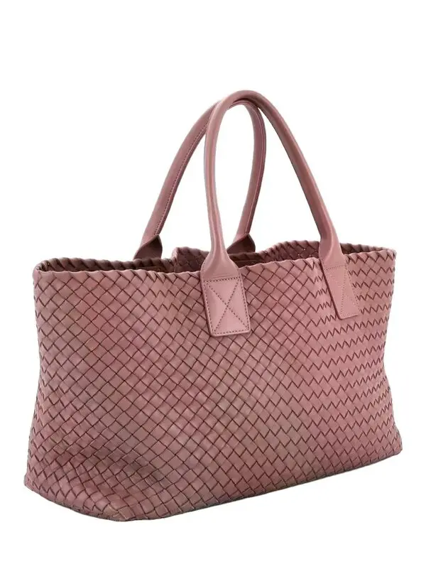 Bottega Veneta Cabat Intrecciato Nappa Medium Tote Bag - Pink