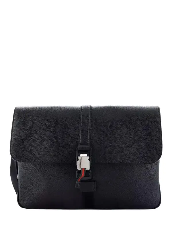Gucci Web Buckle Wristlet Briefcase - Black