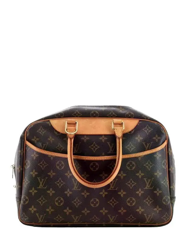 LOUIS VUITTON Deauville Monogram Canvas Handbag - Brown