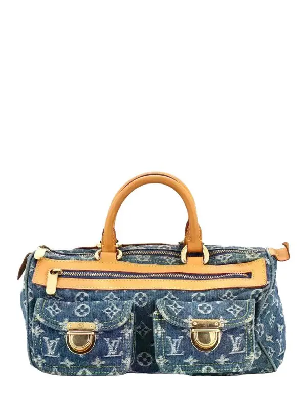 LOUIS VUITTON Neo Speedy Bag Denim Handbag - Blue