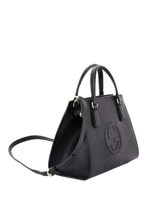 Gucci Soho Convertible Top Handle Small Satchel - Black