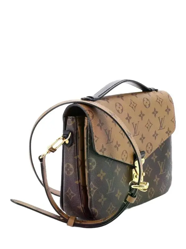 LOUIS VUITTON Pochette Metis Reverse Monogram Canvas - Brown