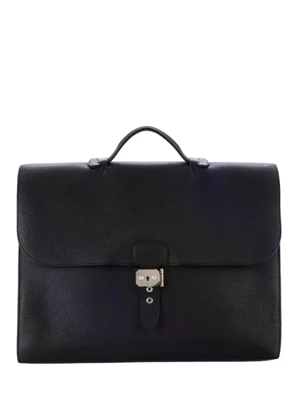 Hermès Sac A Depeches Togo 41 Briefcase - Black